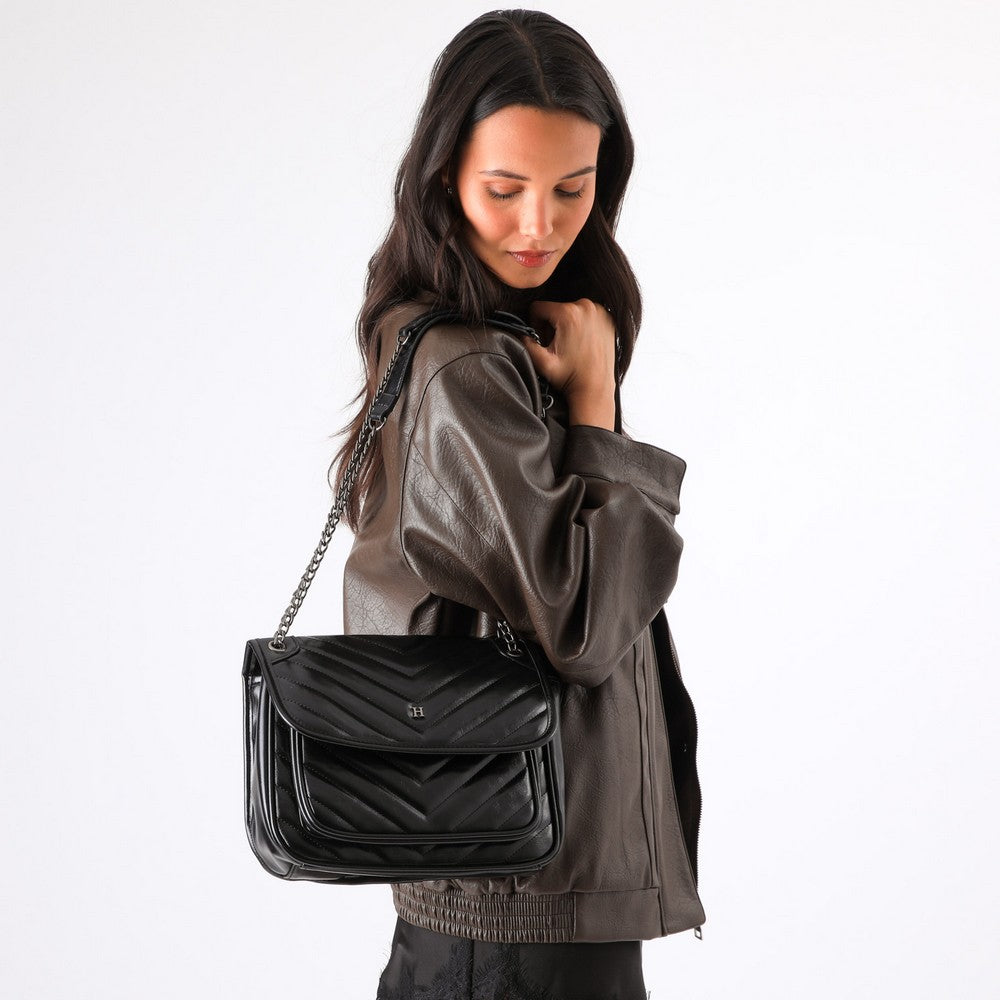 Cartera Hombro Clara Negro Humana – Humana Store Chile